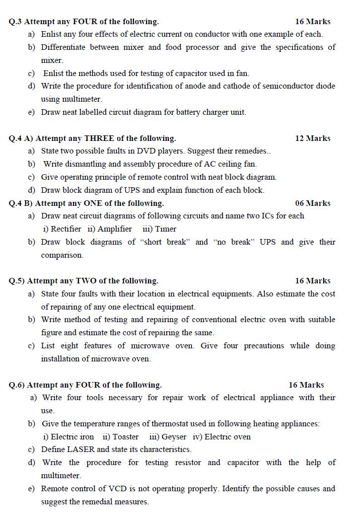 Maharashtra State Board of Technical Education MSBTE Sample Question ... Maharashtra State Board of Technical Education MSBTE Sample Question ...