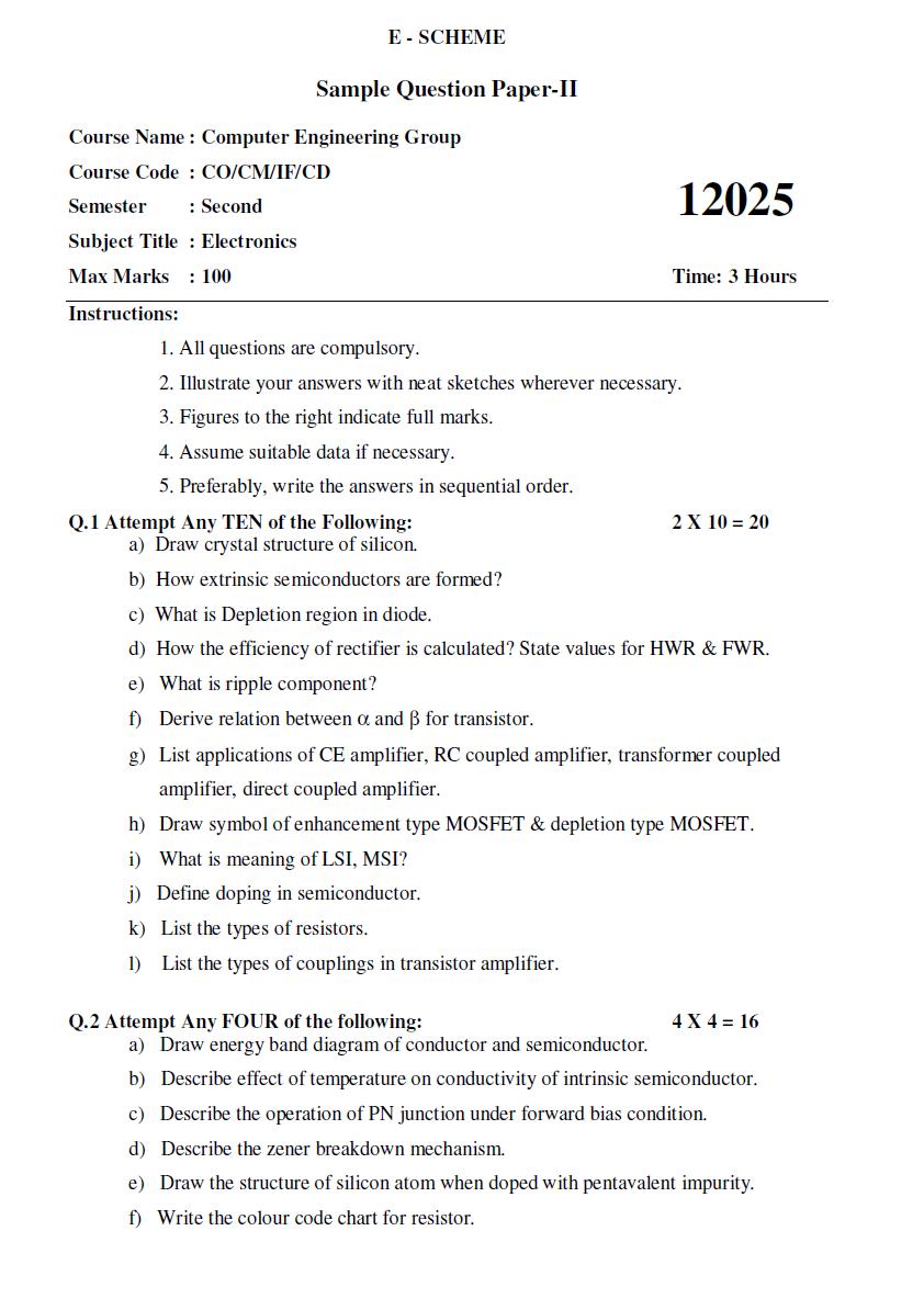 Maharashtra State Board of Technical Education, Mumbai MSBTE Question ... Maharashtra State Board of Technical Education, Mumbai MSBTE Question ...