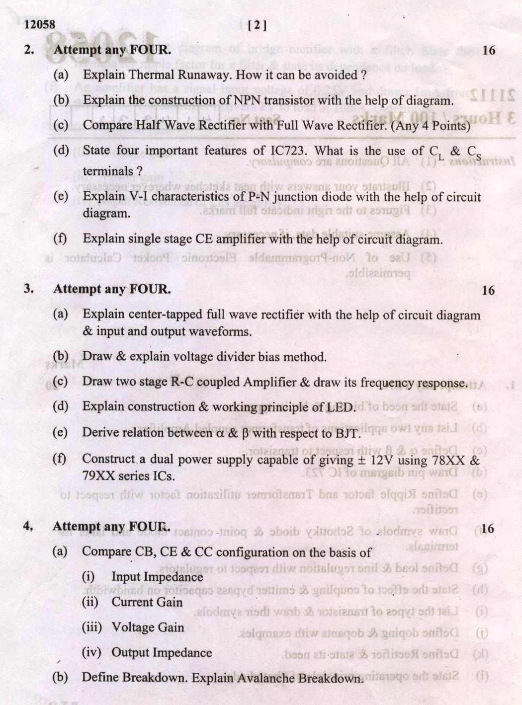 Maharashtra State Board of Technical Education MSBTE Question paper for ... Maharashtra State Board of Technical Education MSBTE Question paper for ...
