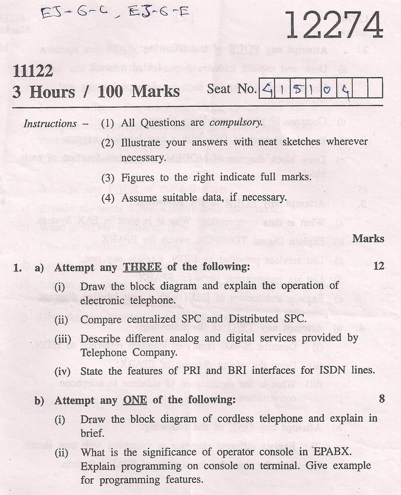 Maharashtra State Board of Technical Education, Mumbai MSBTE Question ... Maharashtra State Board of Technical Education, Mumbai MSBTE Question ...