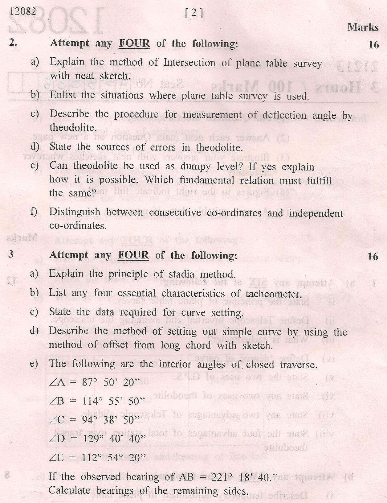 Maharashtra State Board of Technical Education MSBTE Question paper for ... Maharashtra State Board of Technical Education MSBTE Question paper for ...