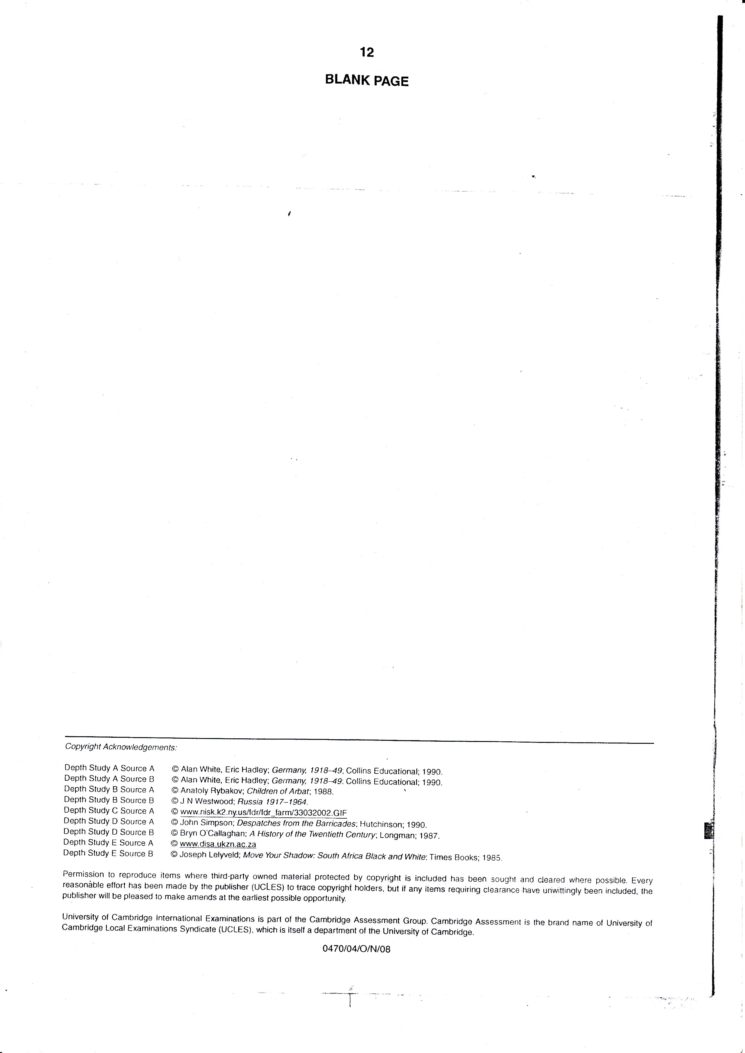 IGCSE History Paper 4 Nov 2008 Model Question Papers igcse-history-paper-4-nov-2008-model-question-papers